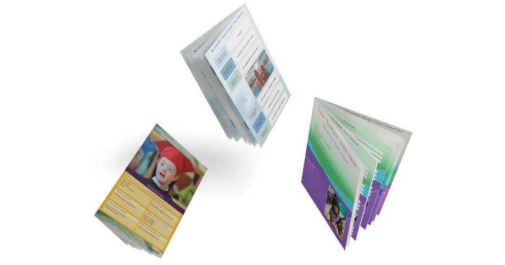 Three sample booklets from myBooklet BC | Children’s Heart Network