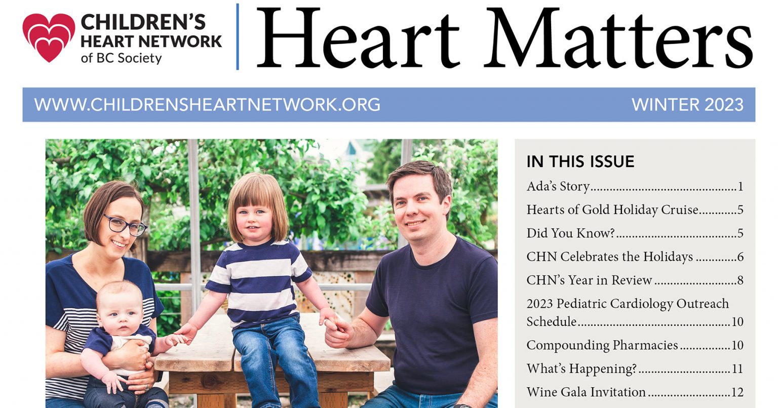 Heart Matters Winter 2023 cover | Children’s Heart Network