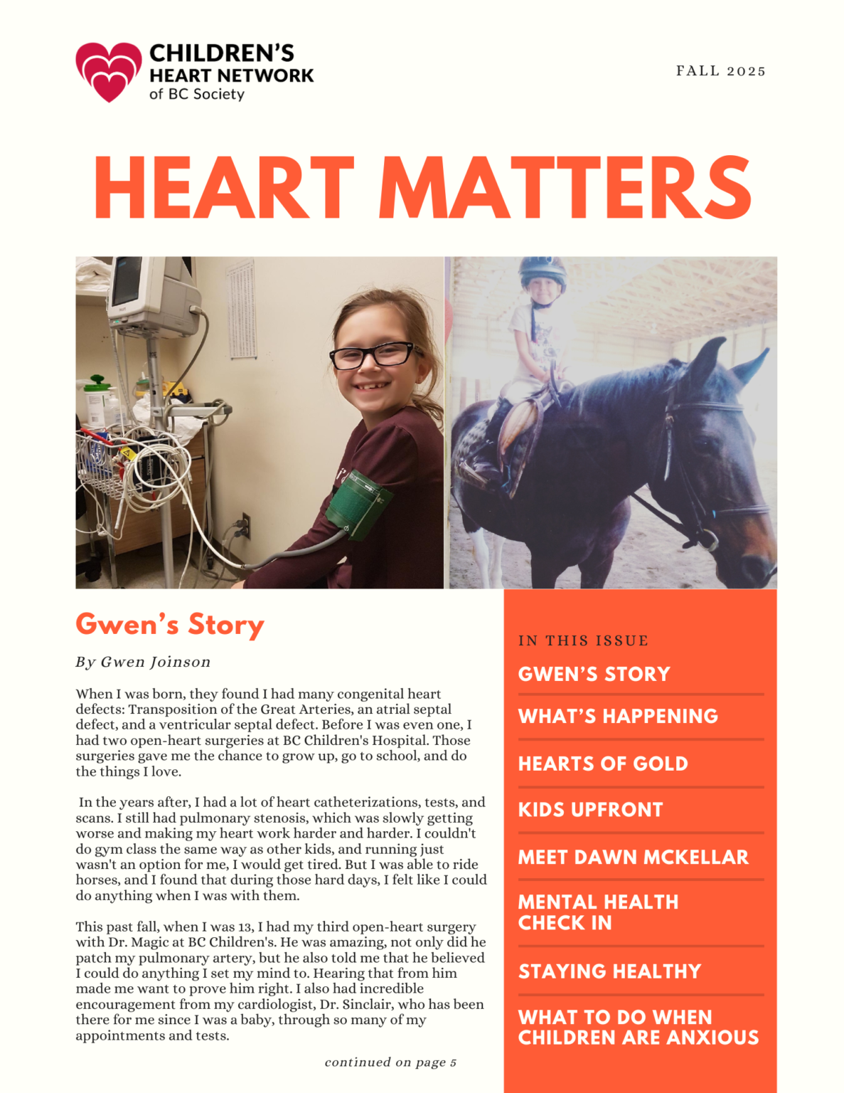 CHN – Newsletter – October 2025 | Children’s Heart Network